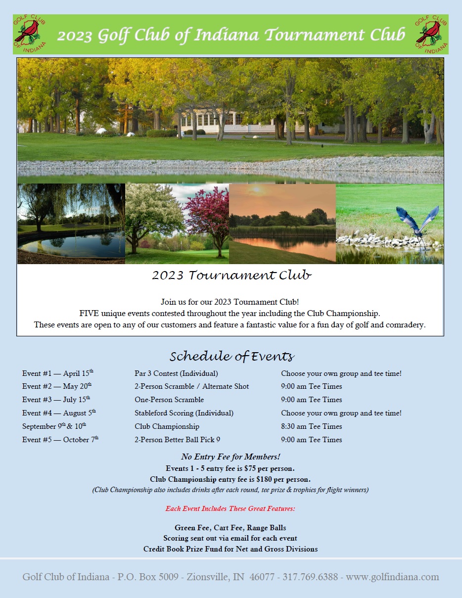 Tournament Club - Golf Club of Indiana